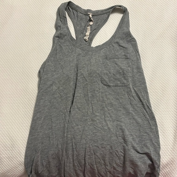 lululemon athletica | Tops | Lululemon Gray Tank With Pocket | Poshmark